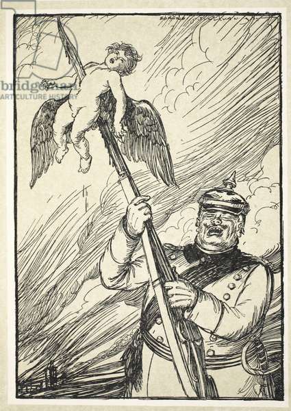 The Gentle German, illustration from The Kaiser’s Garland by Edmund J ...